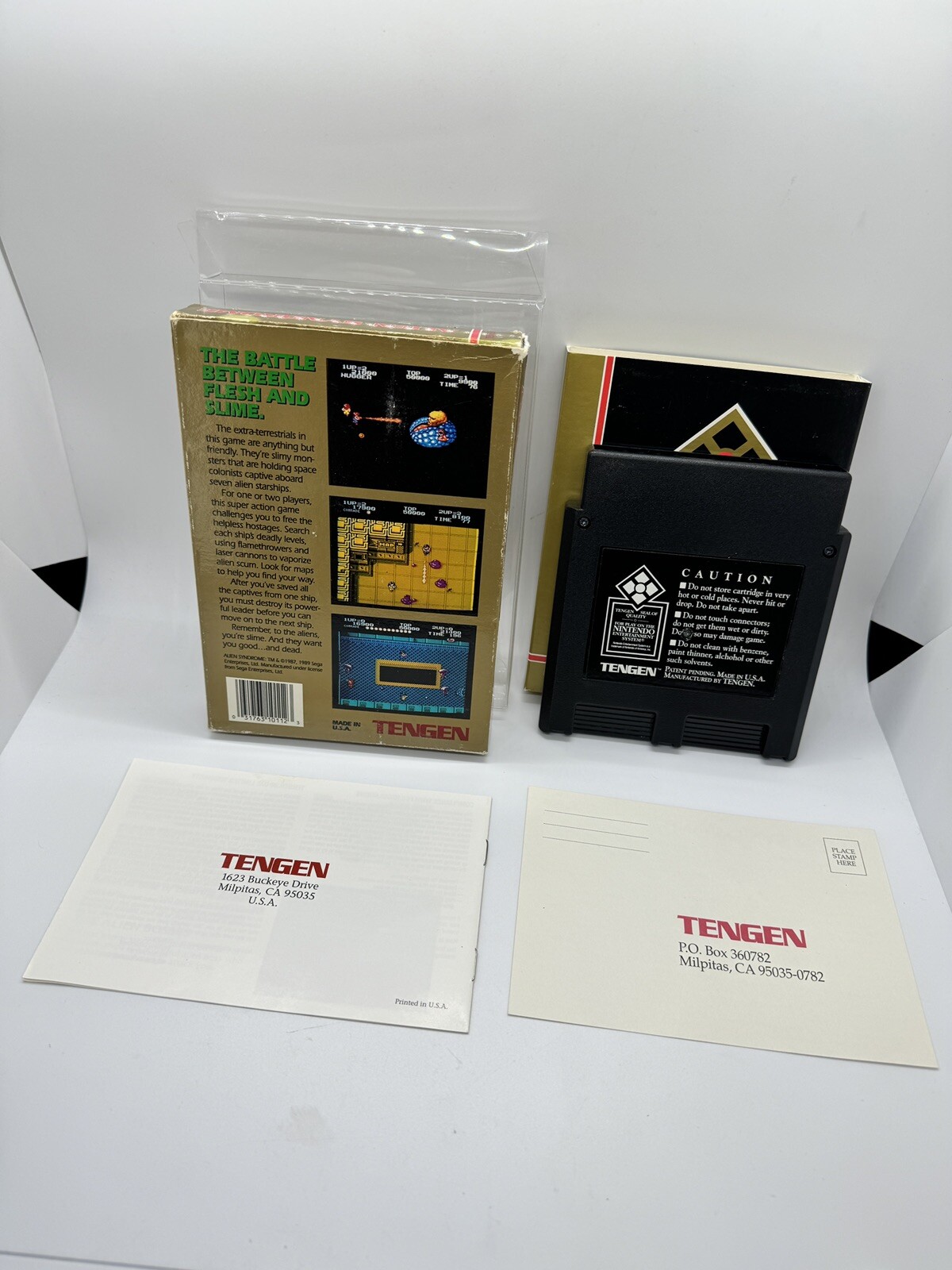 Alien Syndrome NES Nintendo Complete CIB W Reg Card Tengen Rare Nice ...