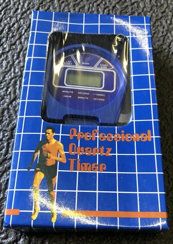 Professional Quartz Timer Stopwatch Blue/new In Box. Digital Display | eBay