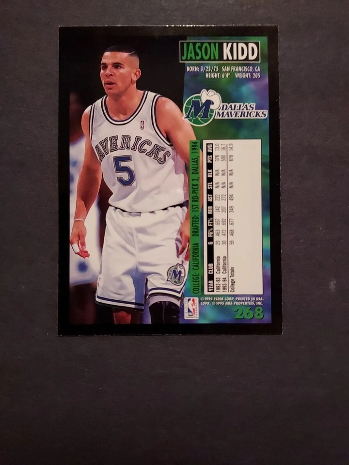 Jason Kidd 1994-95 Fleer 268 RC | eBay