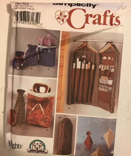 Simplicity Pattern 5777 Gift Wrap Accessories Organizer Bag Box Sewing ...