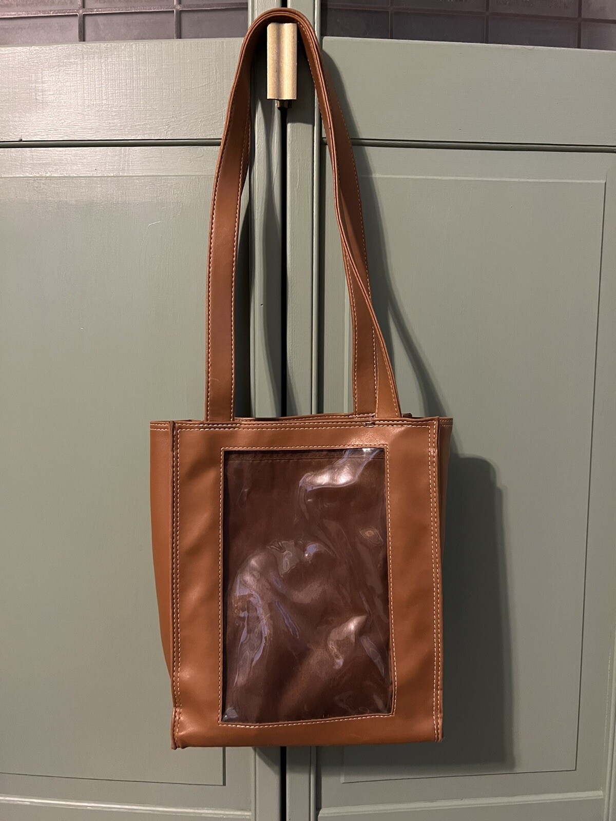 NEW Tastefully Simple Brown Caramel Carry Tote Bag - Gem