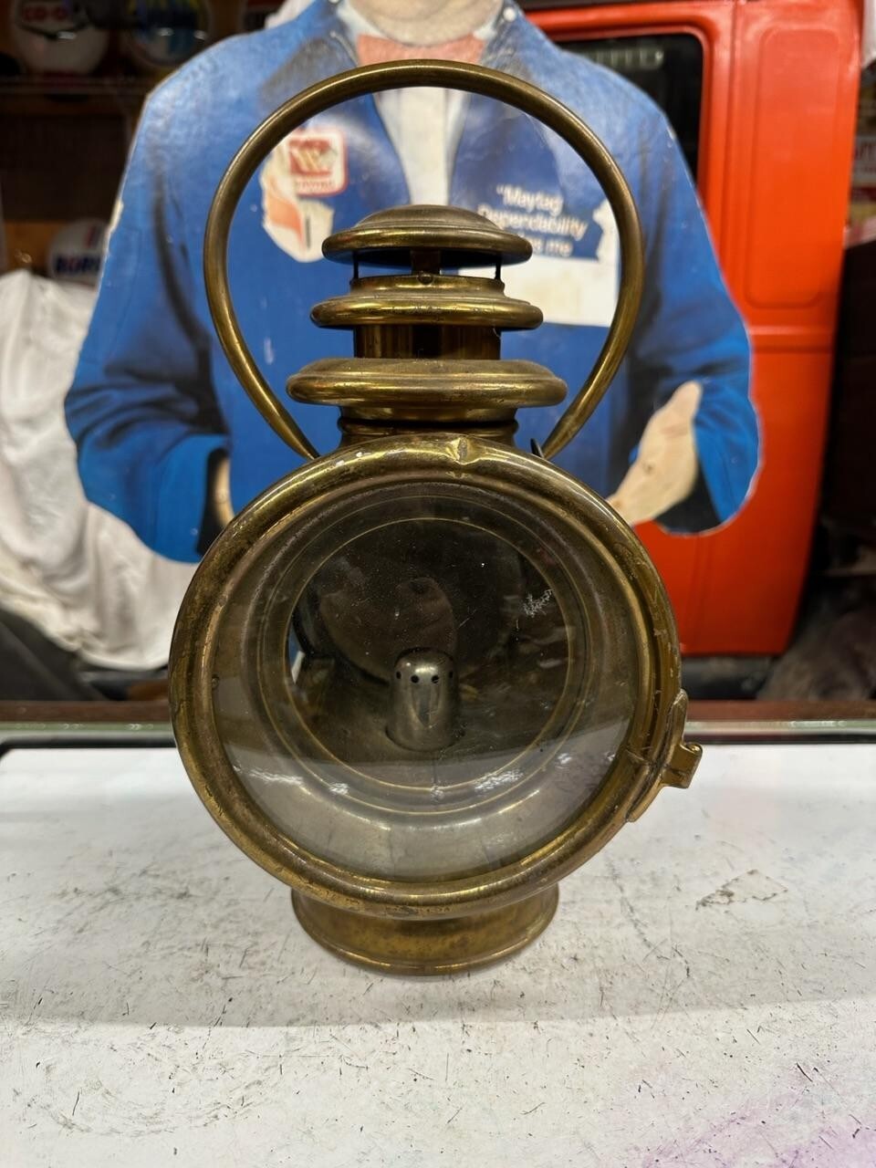 Early Vintage GRAY & DAVIS 819 Brass 3 Tier Bale Side Lamp Light ...