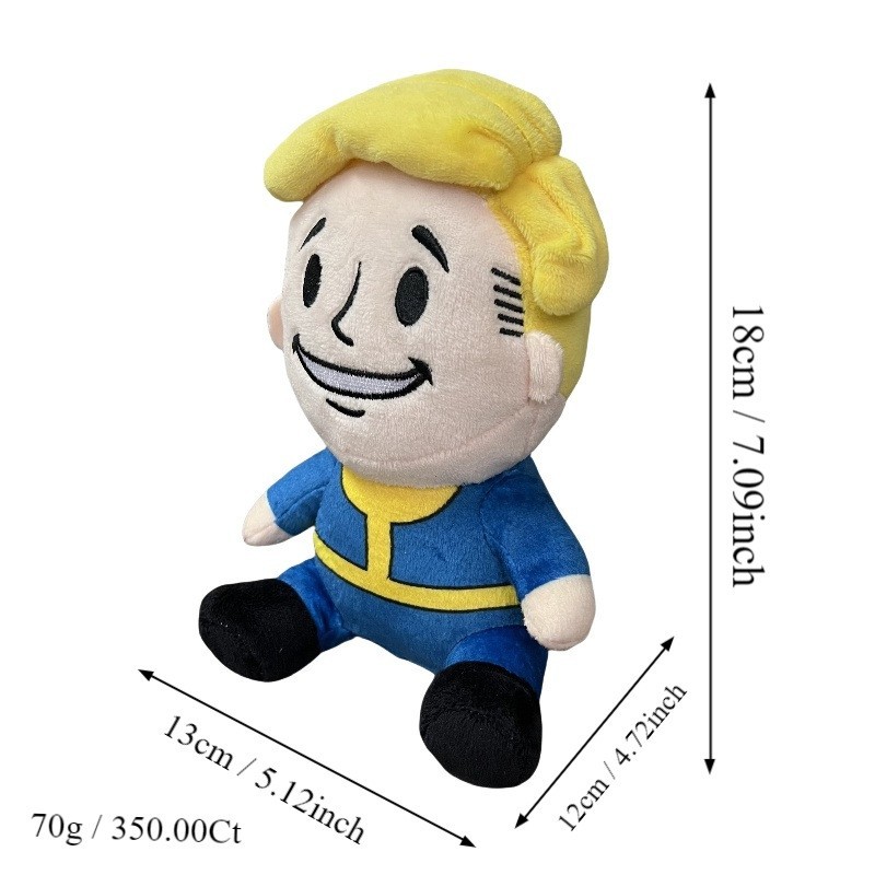 Fallout Vault Boy Plush Toy-Soft Stuffed Doll Collectible Toy Gifts For ...