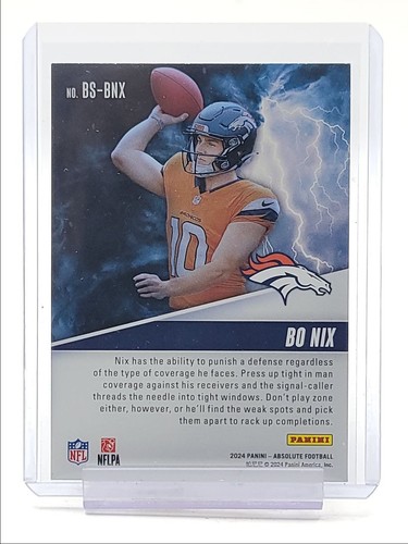 BO NIX 2024 ABSOLUTE BY STORM ROOKIE FOOTBALL RC Q2620 | eBay