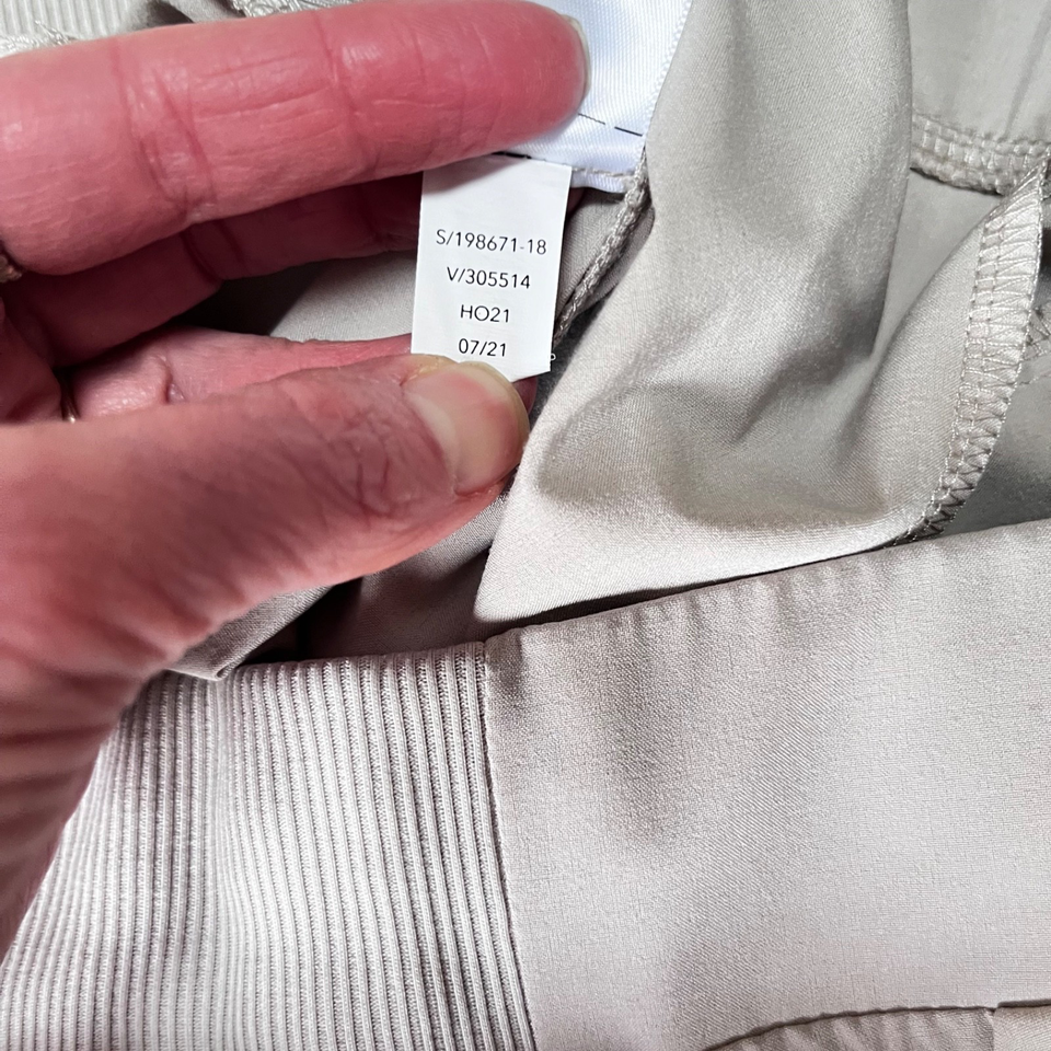 Athleta Brooklyn Ankle Pants Womens sz 10 Beige Pull-On Stretch | eBay