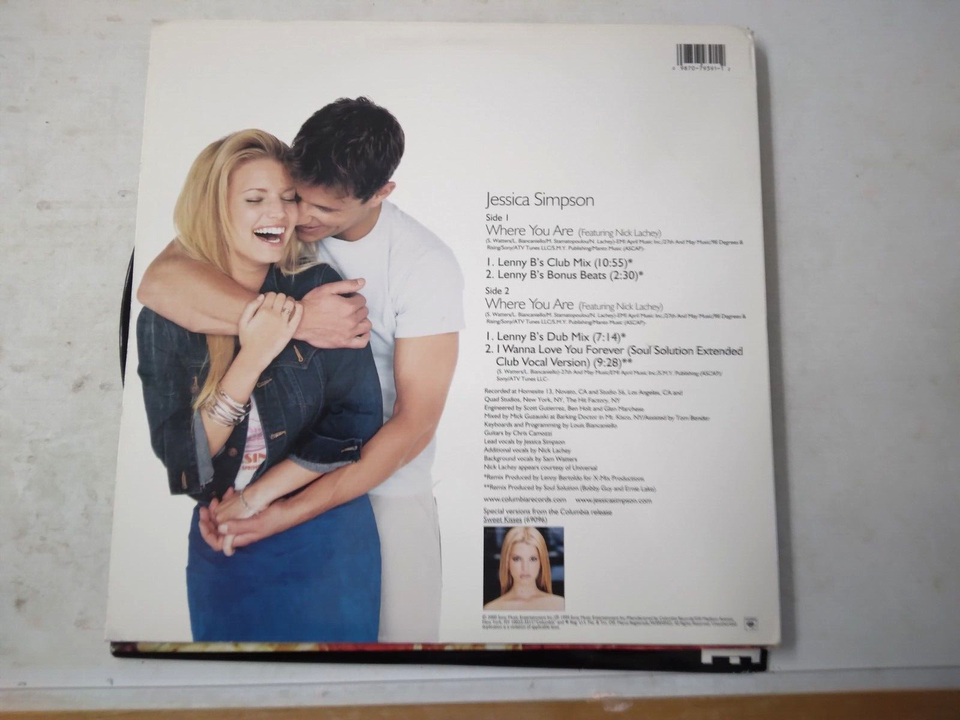 Jessica Simpson – Where You Are - 12" Vinyl Single 2000 | eBay