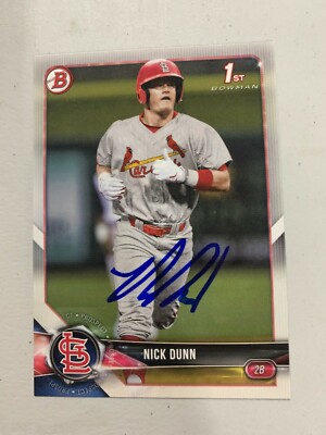 Nick Dunn 2019 Signed Bowman Card | eBay