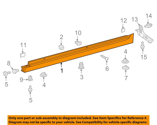 Toyota OEM 2018 Camry Exterior-rocker Molding Right 7585106942 for sale ...