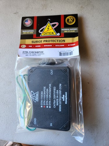 DITEK Video Surveillance Surge Protection DTK-110C6APOE | eBay