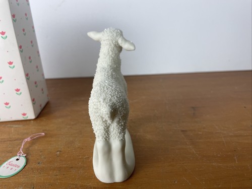 1991 Dept 56 Snowbabies Easter Collectible LAMB #7392-0 Figurine In Box ...