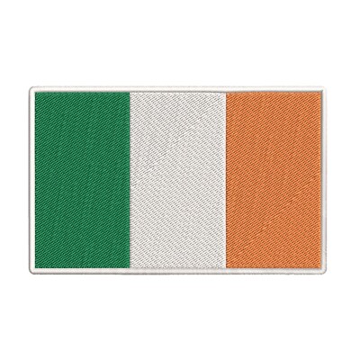IRELAND FLAG PATCH IRISH EMBROIDERED REPUBLIC EMBLEM IRON OR SEW ON | eBay