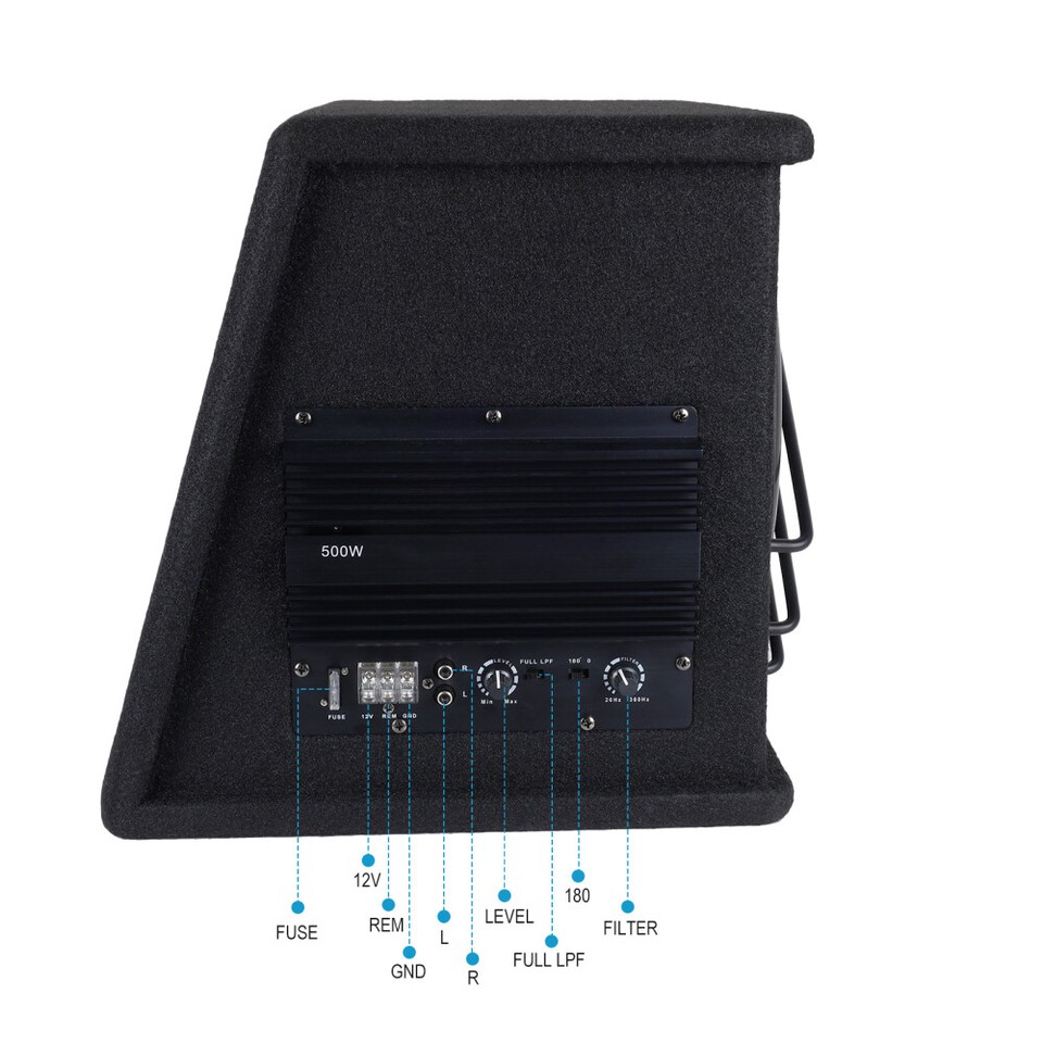 Hikity 12" 5800W Car Subwoofer+Sub Enclosure Bandpass Subwoofer and ...