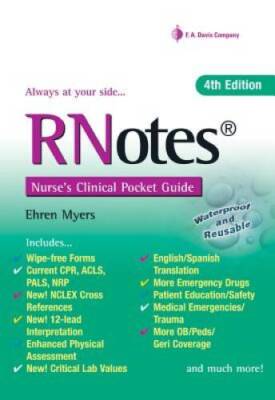 RNotes: Nurses Clinical Pocket Guide - Spiral-bound - ACCEPTABLE ...