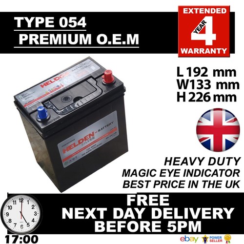 054 Platin 40AH Car Battery fits many Chevrolet Daewoo Honda Hyundai ...