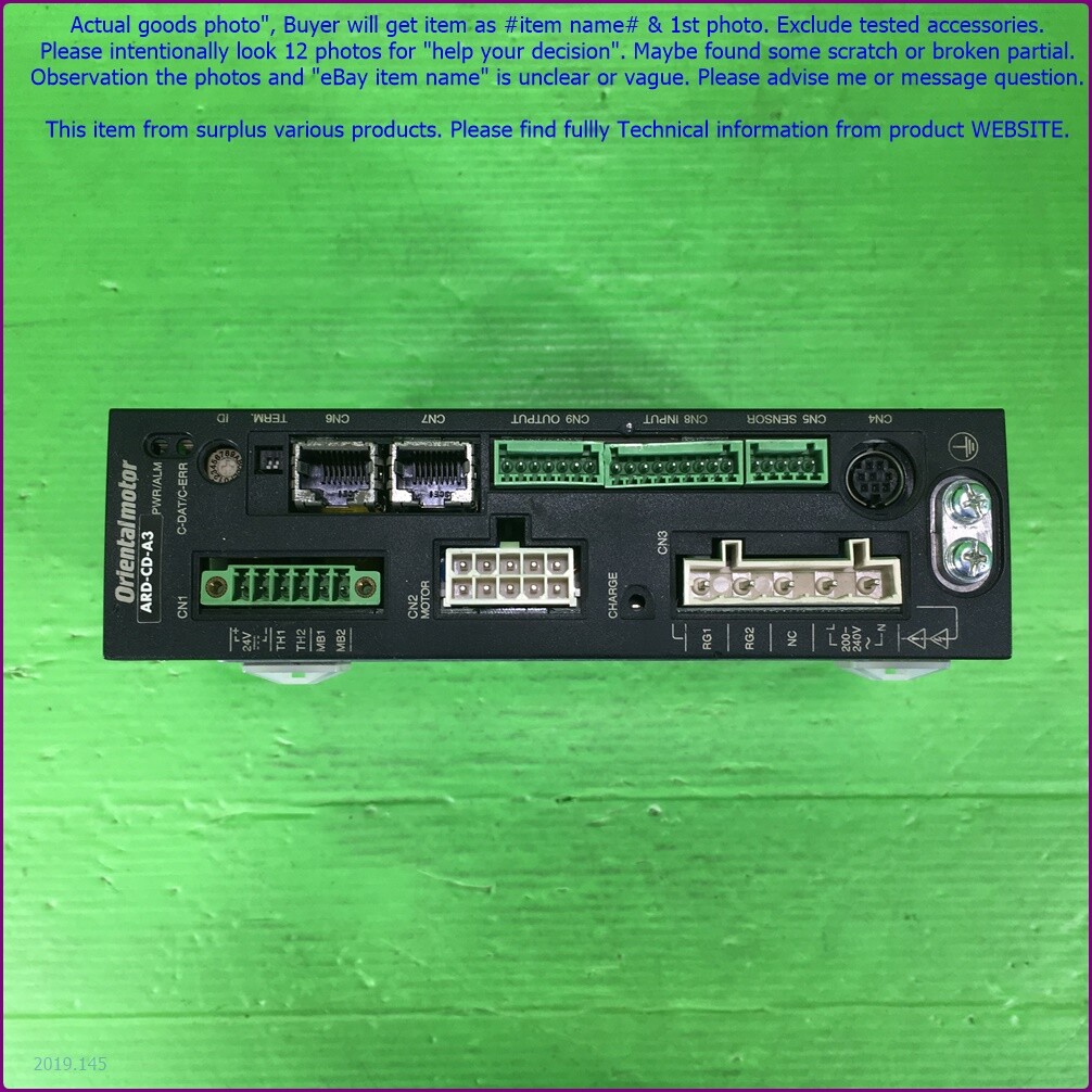 Oriental motor ARD-CD-A3, Stepping Motor Driver as photo,sn:5110 ...