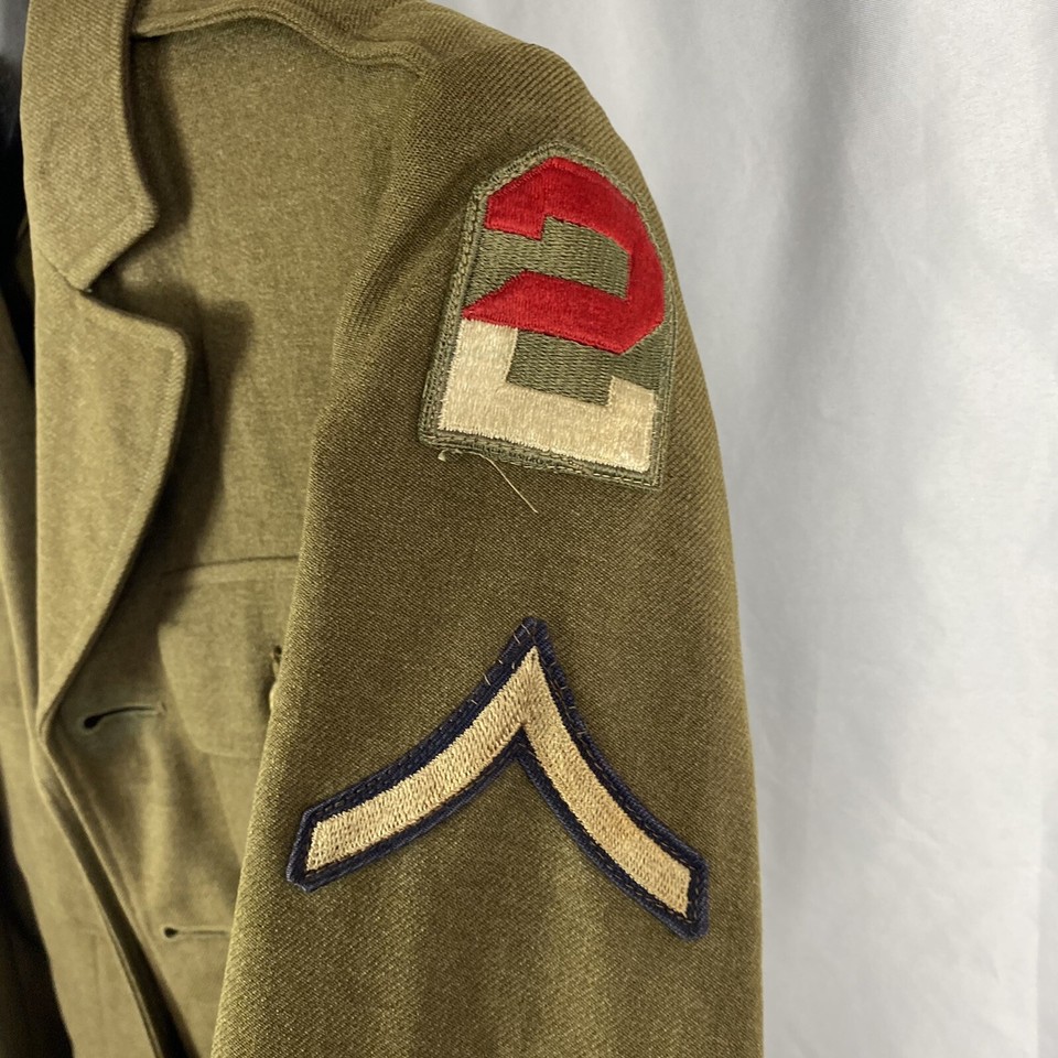 WWII US Army Class A Uniform Patched 2nd Army Dated 1941 | eBay