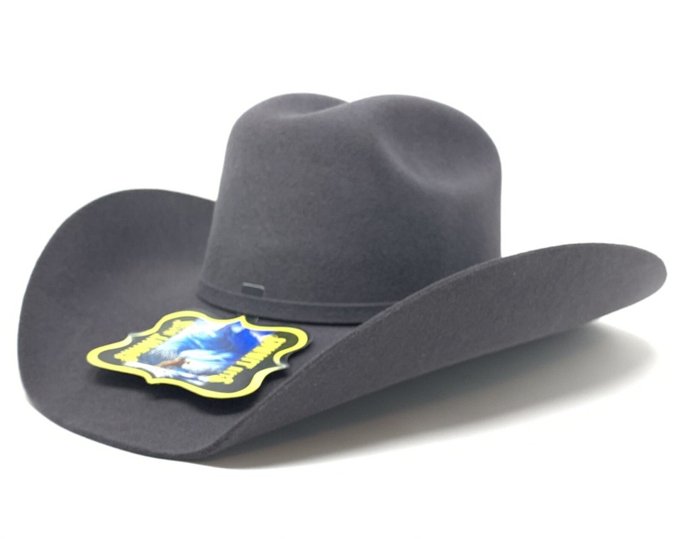Summit Hats 4x Fur Blend Silverton Granite Gray Felt Cowboy Vaquero Hat ...
