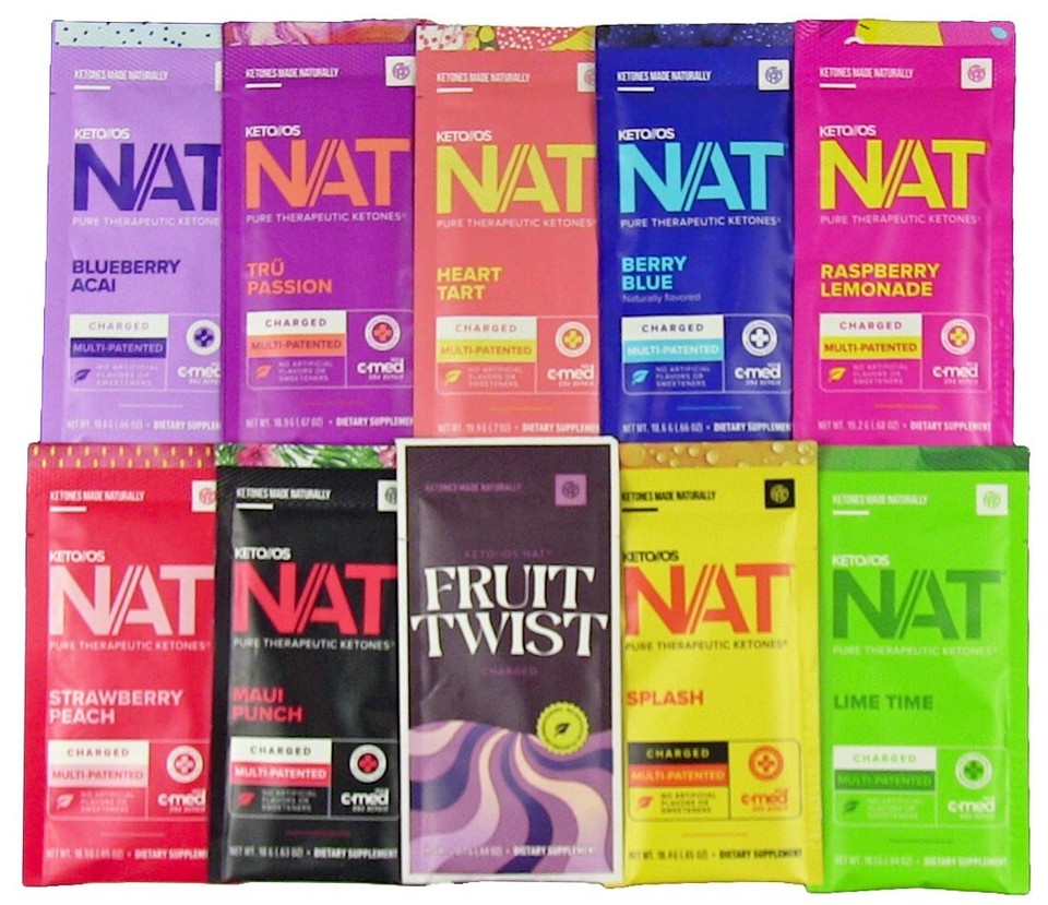 Pruvit FRUIT TWIST Keto OS NAT Charged Mix / Variety 10 Pack - NEW ...