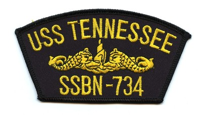 USS Tennessee SSBN-734 Embroidered Patch US Navy Nuclear Submarine ...
