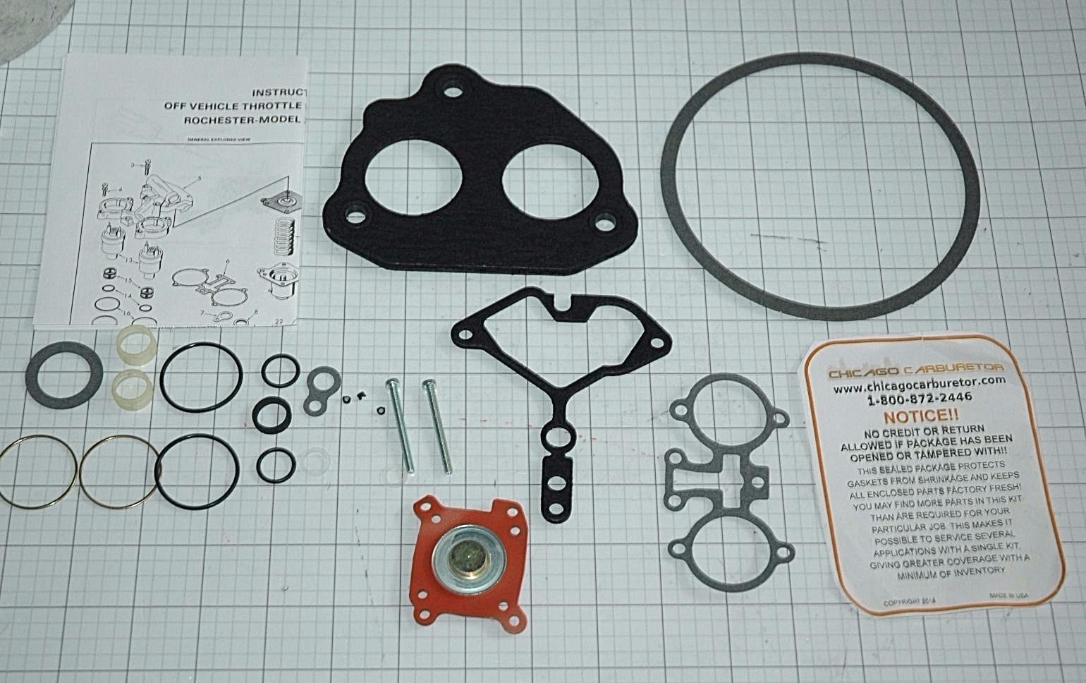 1988-89 CADILLAC ROCHESTER MODEL 220 THROTTLE BODY FUEL INJECTION/TBI ...