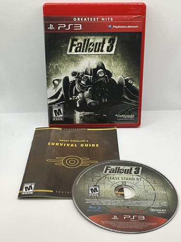 Fallout 3 (Sony PlayStation 3, 2008) Greatest Hits Edition Complete w ...