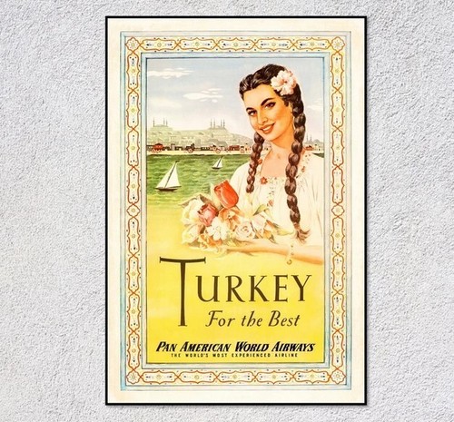 Retro Turkey Poster | Turkey Vintage Travel Prints | eBay