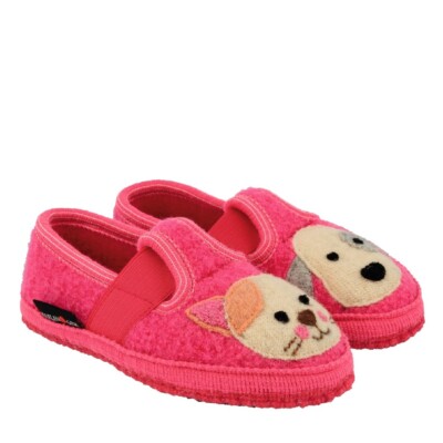HAFLINGER PETS BONBON BABY SLIPPERS IN PINK FELT WOOL | eBay