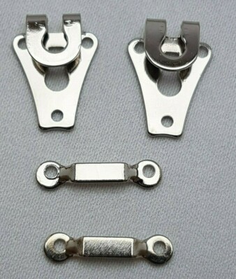 4 pairs Trouser Skirt Hook and Bar Sew On Fasteners Waistband Repair ...