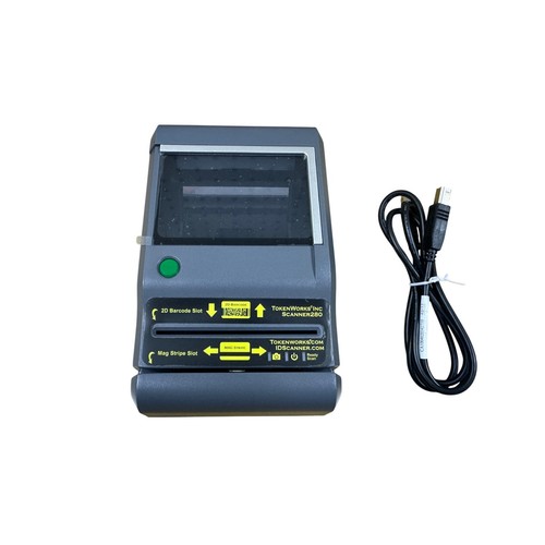 NOS / E-Seek M280 ID Card Reader Flatbed ID Scanner & 2D Barcode Reader ...