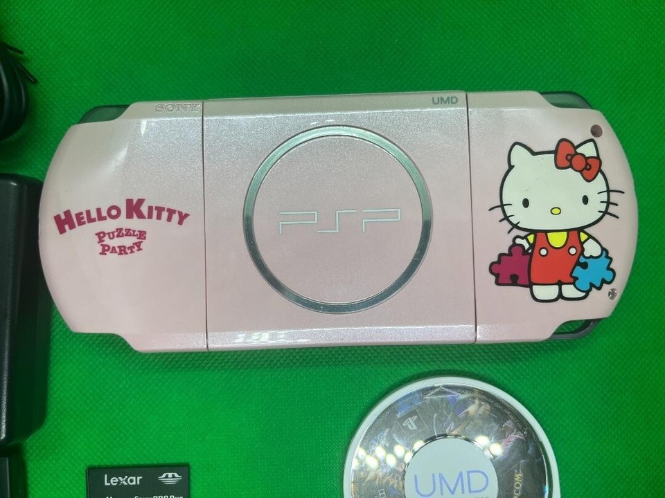 PSP 3000 Sony Blossom Pink Hello Kitty Shell Custom PlayStation Japan ...