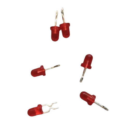 1000 PCS EVERLIGHT 3mm Red LED Through Hole Hi-Eff Red Diffused 625nm ...