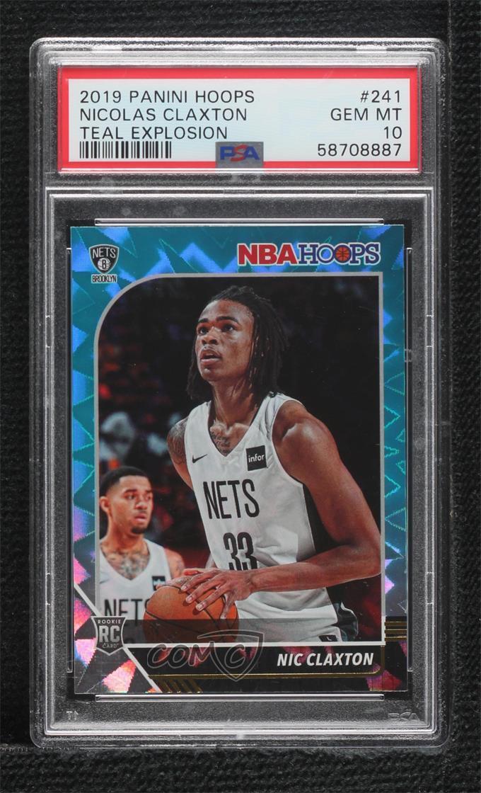 2019-20 Panini NBA Hoops - Teal Explosion #241 Nic Claxton (RC) for ...