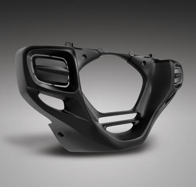 Show Chrome Lower Front Cowl Black Rectangular 52-908BK | eBay