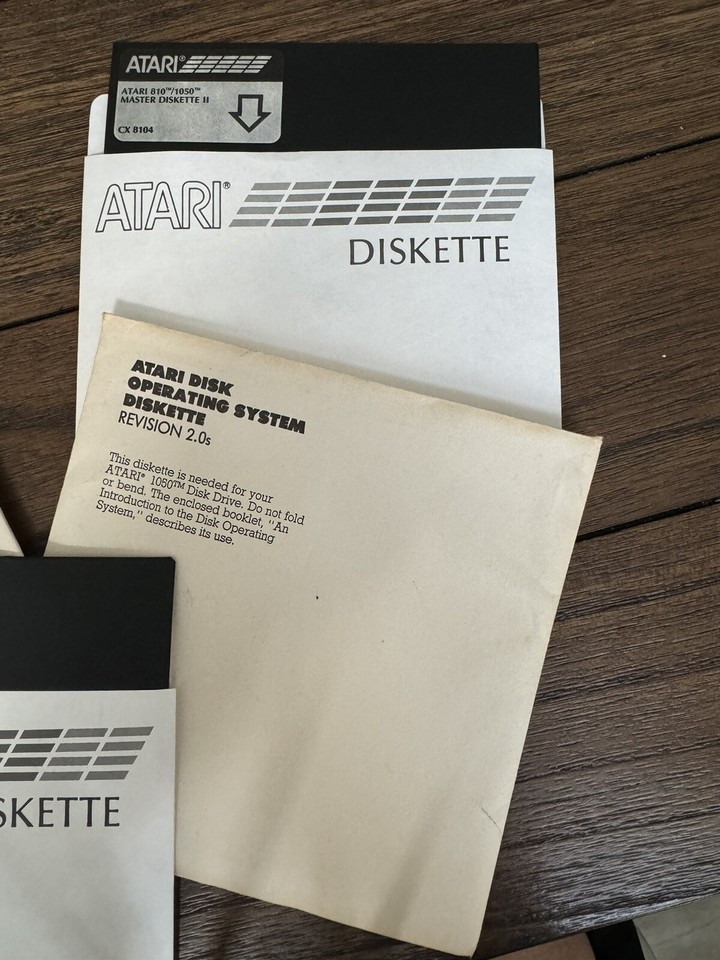 Atari Operating System Diskette Revision 2.0s CX 8104 / LOT Of 2 | eBay