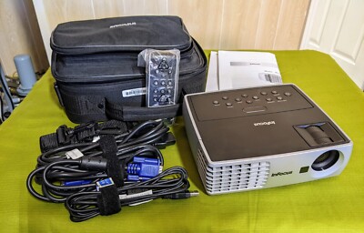 InFocus Projector Model: IN 1100 with remote, cables, manual & carrying ...