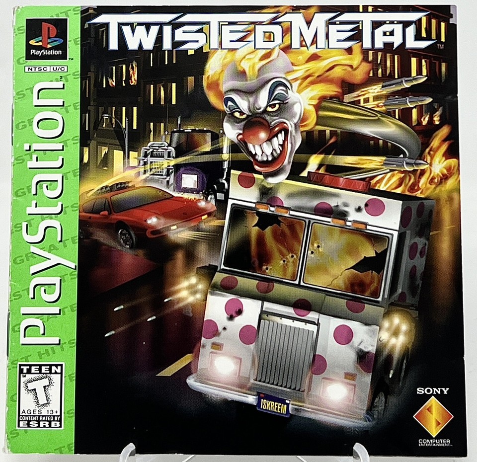 Twisted Metal (PlayStation 1, 1995) Greatest Hits - Complete in Box ...