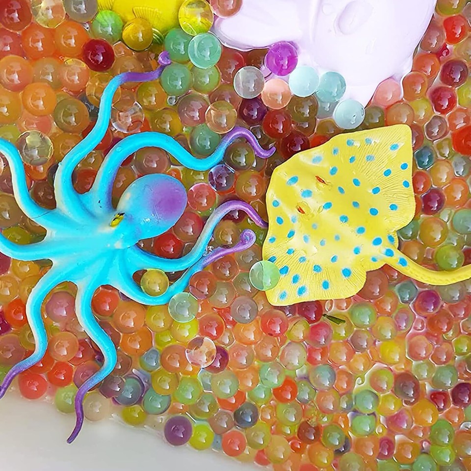 Nabance Large Sea Animal Figures Toys 18PCS Plastic Sea Creatures for ...