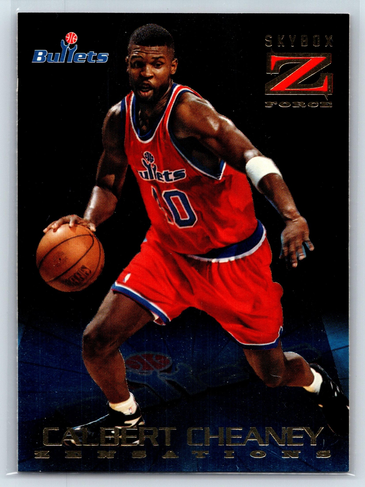 Calbert Cheaney 1996-97 SkyBox Z-Force Zensations Washington Bullets #6 ...