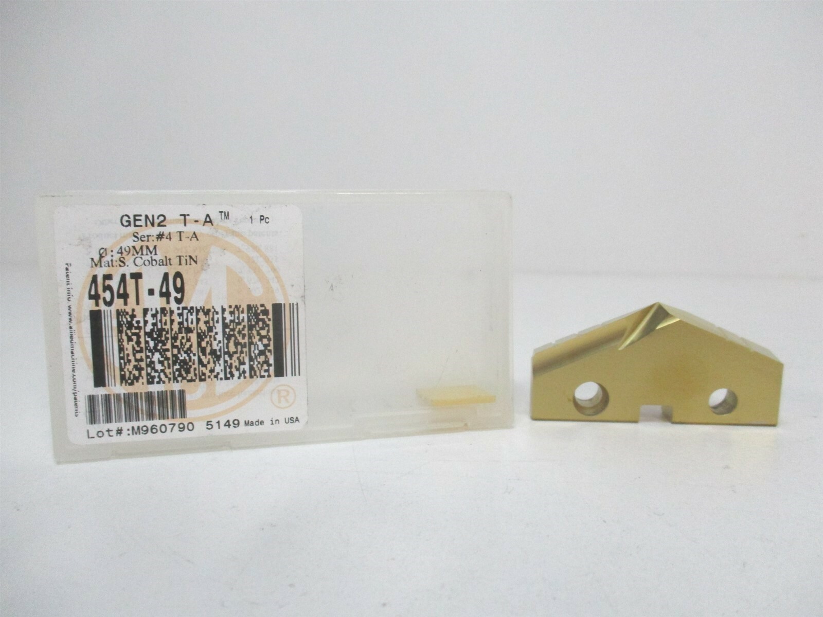 Allied Machine (454T-49) 49mm Cobalt Series 4 T-A TiN Spade Drill ...