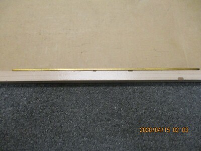 NEW BOSTON GEAR RACK, 48 DP, 12" LONG, 1/8" WIDE X 1/8" THICK, BRASS ...