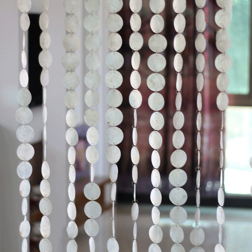 1 Strip Pure Shell Bead Curtain Living Room Door Hanging Curtain DIY ...