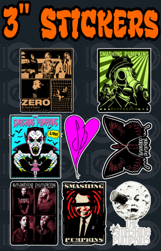 The Smashing Pumpkins Inspired Sticker Pack 01 (8 Stickers) Alternative ...