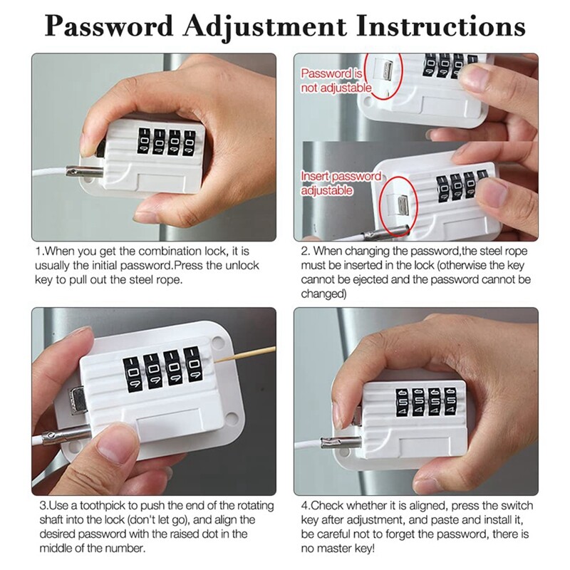Fridge Lock with Code, Pack Of 2 Fridge Locks, No Drilling, Fridge ...