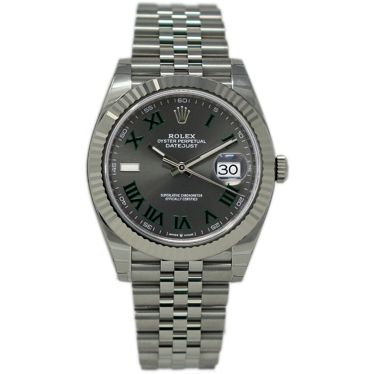 Rolex New Datejust 126334 41mm Wimbledon Slate FACTORYWARRANTYDATED2023 ...