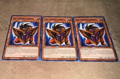 Yugioh! Big Shield Gardna x3 LDK2-ENY16 Playset NEW Unlimited NM/M | eBay