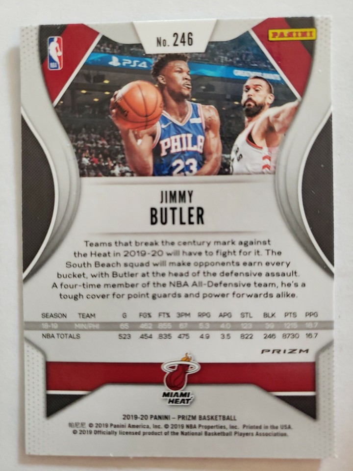 JIMMY BUTLER 2019-20 PRIZM RED,WHITE & BLUE PRIZM CARD# 248 | eBay