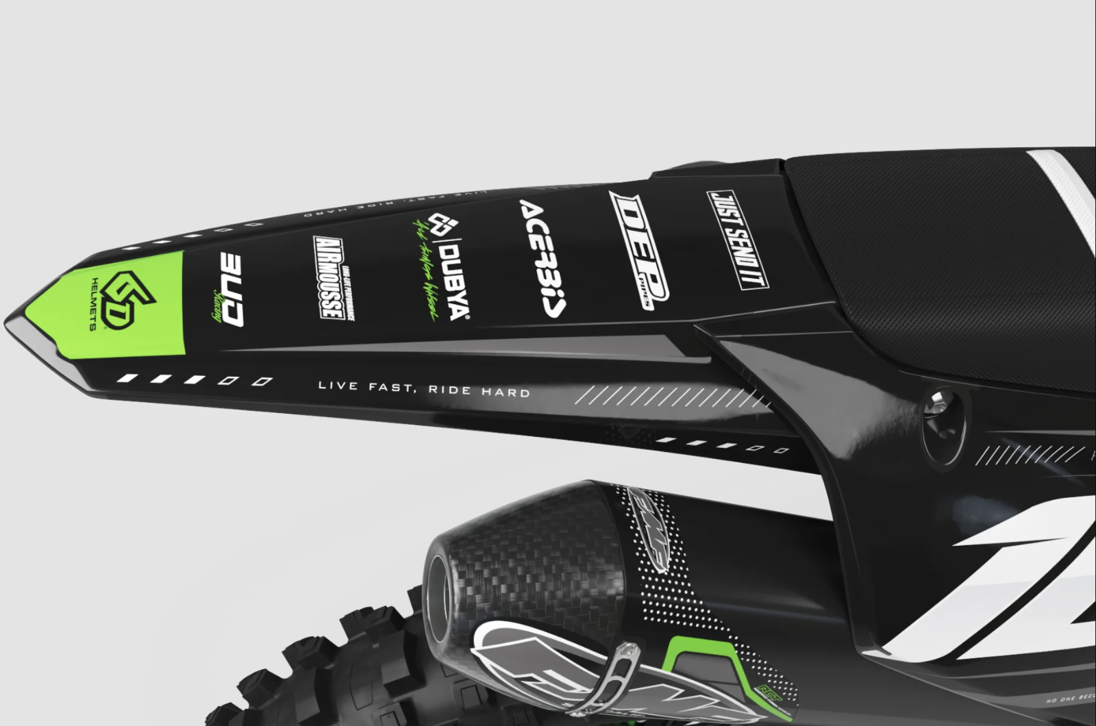 KAWASAKI Complete Graphics KX F KLX 65 85 110 112 125 140 150 230 250 ...