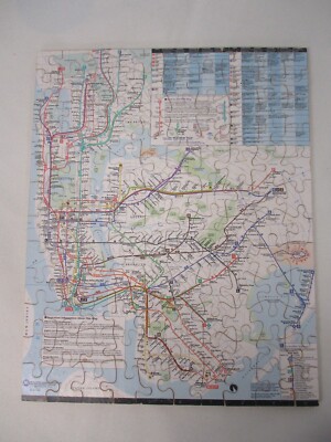 1993 120 PC WOOD PUZZLE NEW YORK CITY TRANSIT PUZZLE ~ COMPLETE | eBay