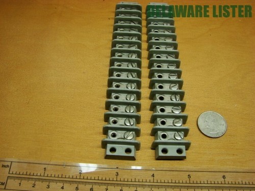 Lot of 2 Vintage Jones Wiring Wire Terminal Block/Strip 14 Pole/Port ...
