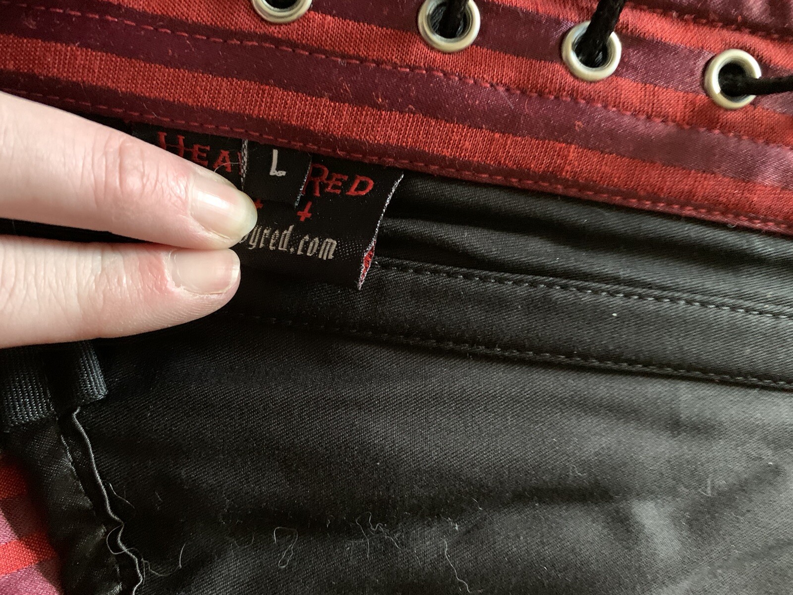 Heavy Red Misery’s Striation corset in RED color, Size Large, Heavy ...